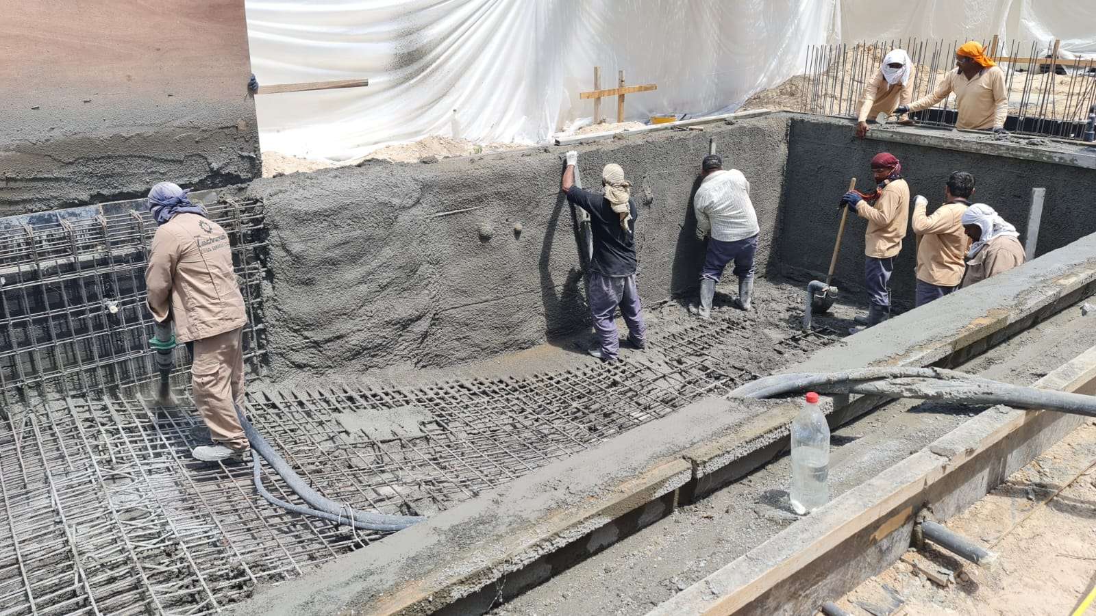 Backyard Swimming Pool Construction in Arabian Ranches Dubai